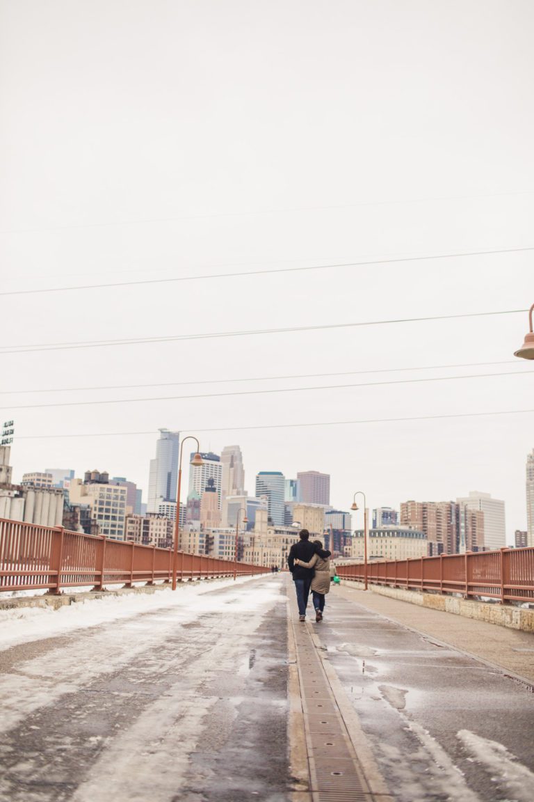 Amy + Ethan // Engaged // Stone Arch Bridge Mpls, MN