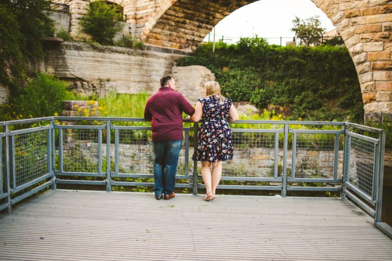 Abbe + Ryan // Engaged // Stone Arch Bridge