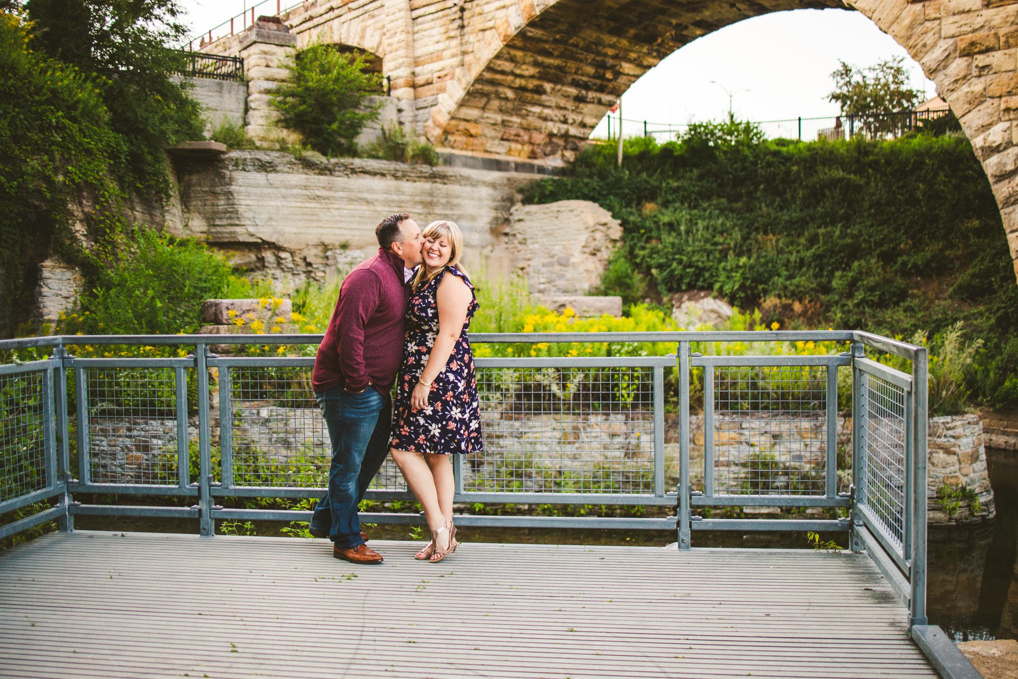Abbe + Ryan // Engaged // Stone Arch Bridge