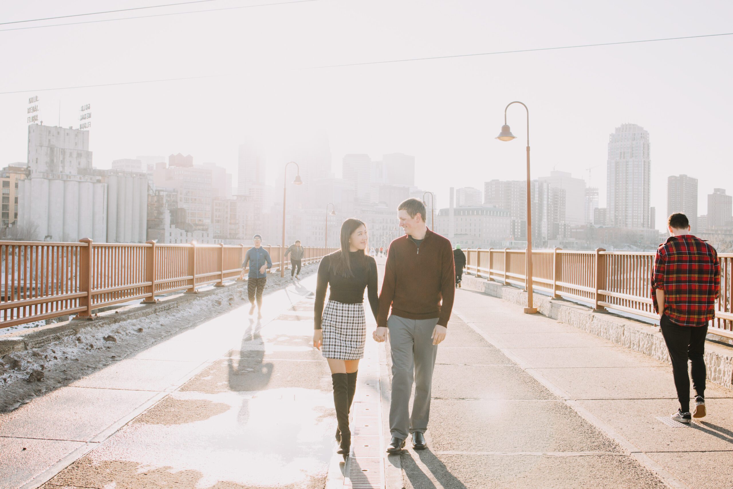 Andree + Tyler : Engaged : St Anthony Main - Minneapolis
